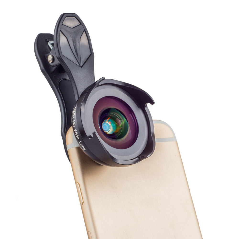 Apexel APL 16MM Wide angle Macro Star Filter Phone Camera Lens Black