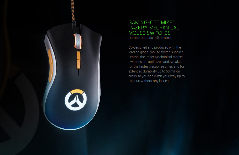 Razer DeathAdder Elite Overwatch Edition Ergonomic Gaming Mouse