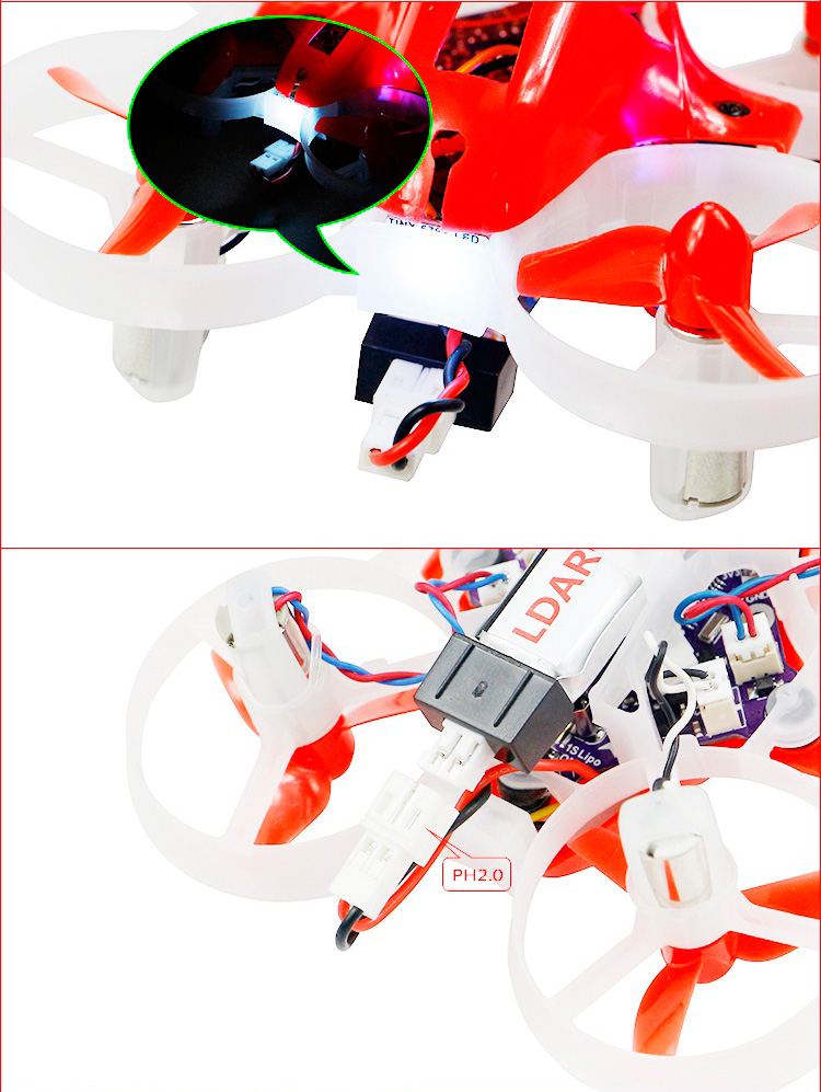 Kingkong/LDARC TINY 6X Racing Drone with FS-RX2A Receiver