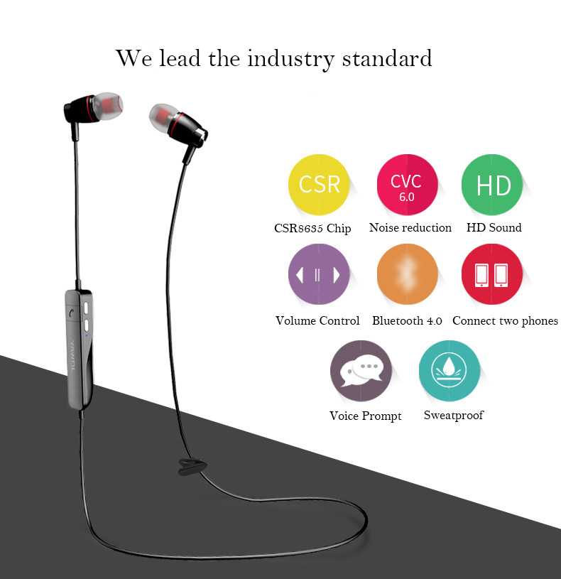 JOWAY H08 Wireless Bluetooth Earphone with Mic Green