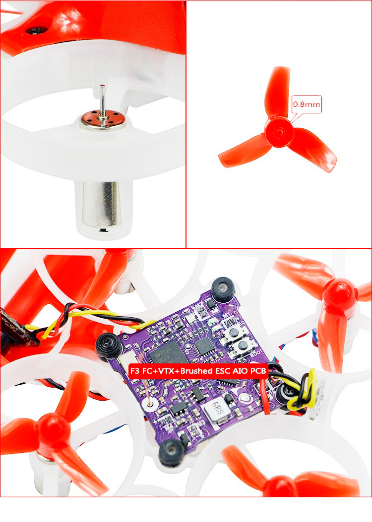Kingkong/LDARC TINY 6X Racing Drone with FS-RX2A Receiver