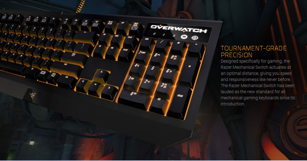 Razer Overwatch BlackWidow Chroma Mechanical Gaming Keyboard