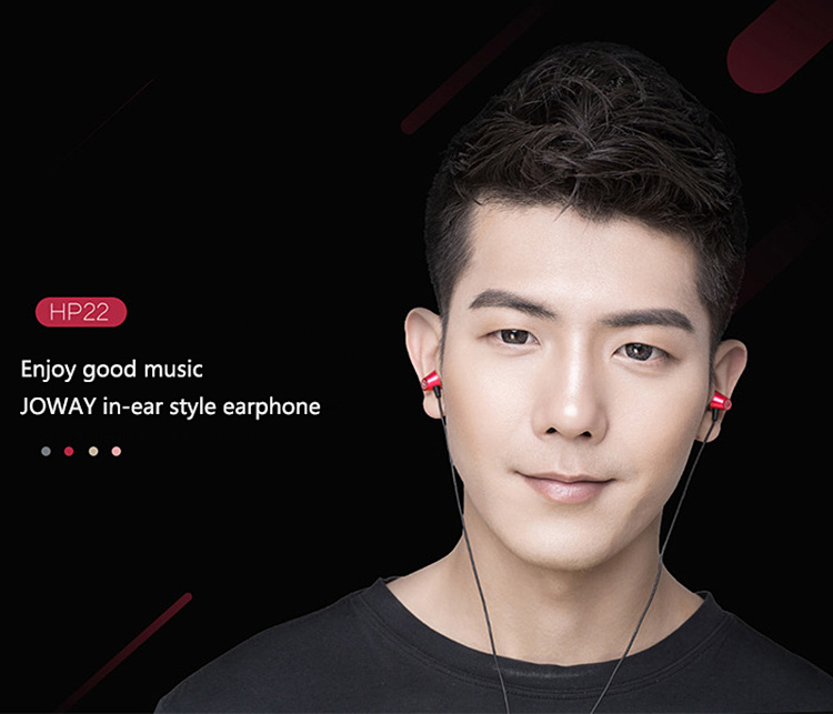 JOWAY HP22 In-ear Earphone with Mic Red