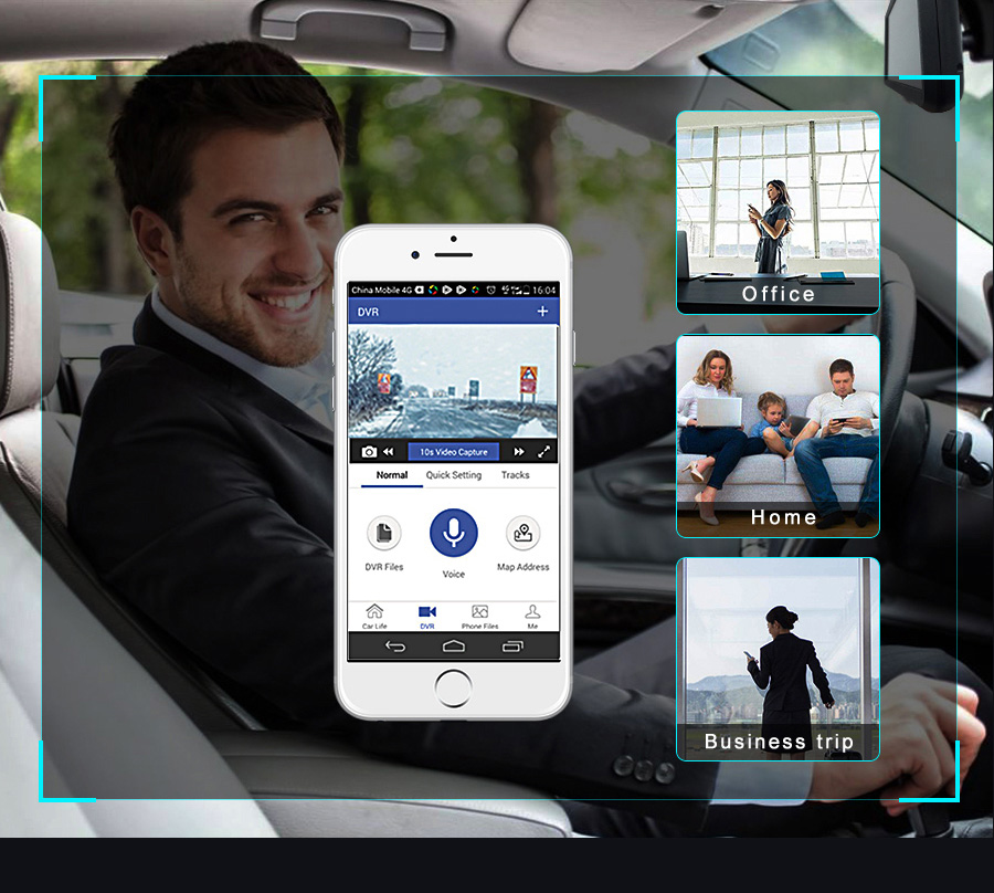 E02 MTK6735 8 Inch IPS 4G Dash Camera 1080P WiFi