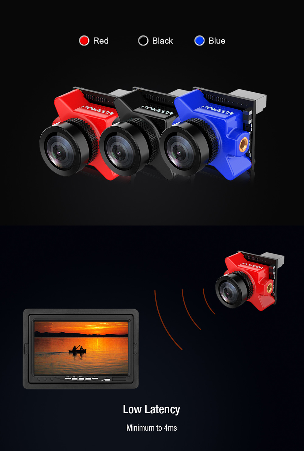 Foxeer Predator Micro FPV Camera PAL Blue