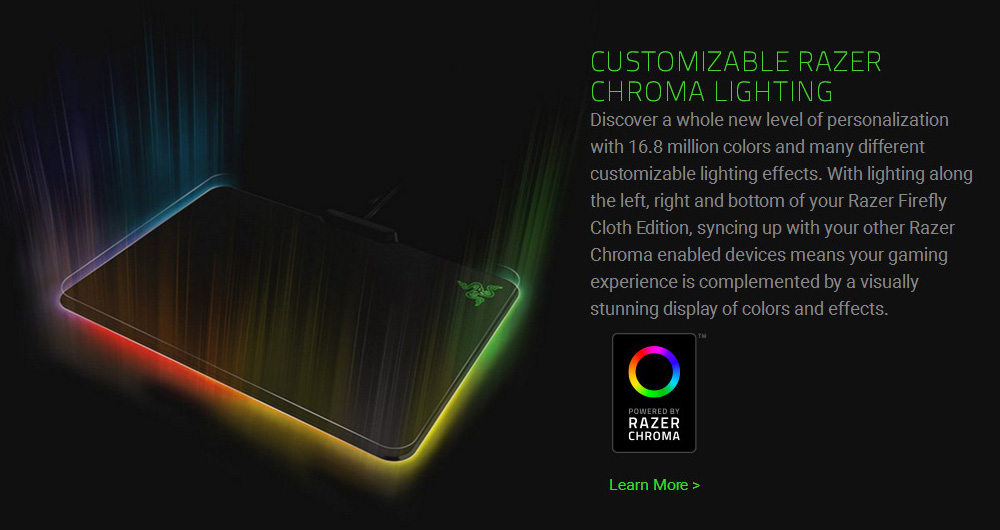 Razer Firefly Cloth Edition Gaming Mouse Mat