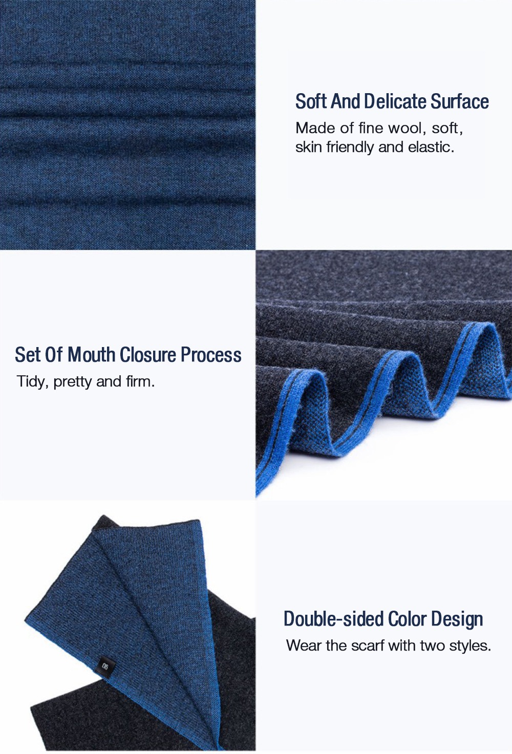 Xiaomi Mijia 90 Minutes Men Women Double-sided Scarf