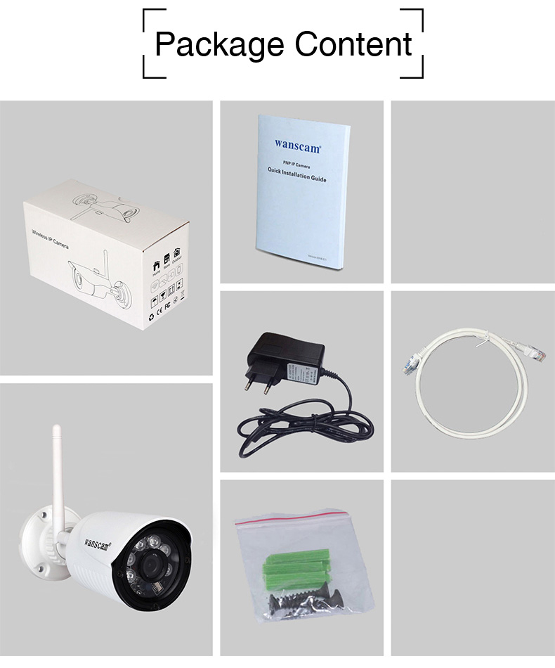 Wanscam HW0021 WiFi 720P IP Camera P2P 1.0MP Two-way Audio Onvif 2.1 ...