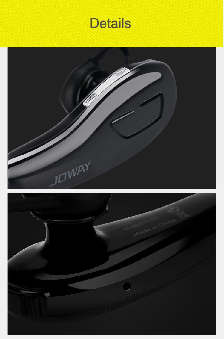 Joway H02 Wireless Bluetooth Headset with Mic White