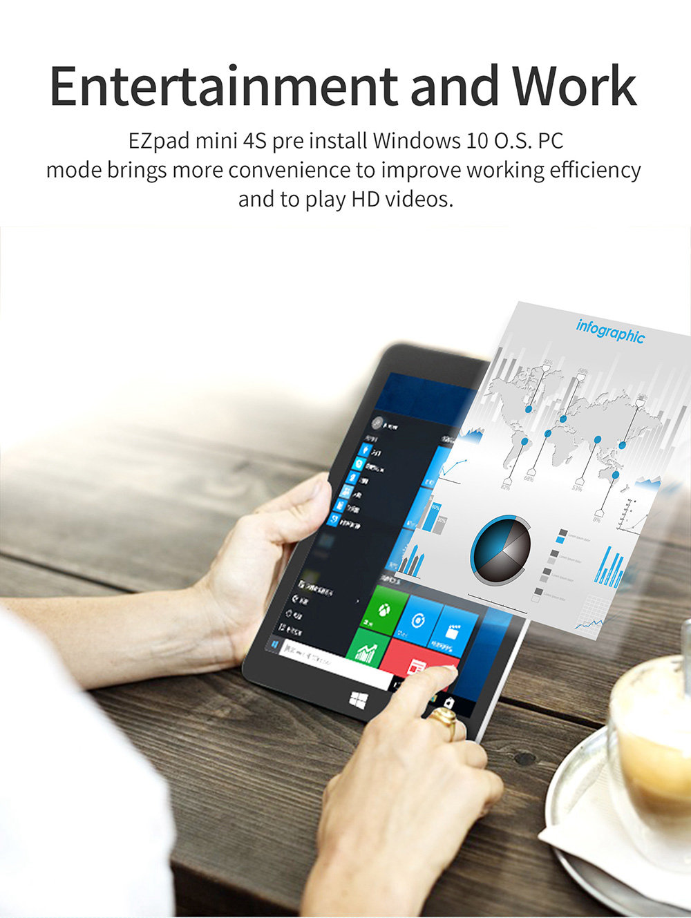 Jumper EZpad Mini 4S Tablet PC 2GB 32GB Black Silver