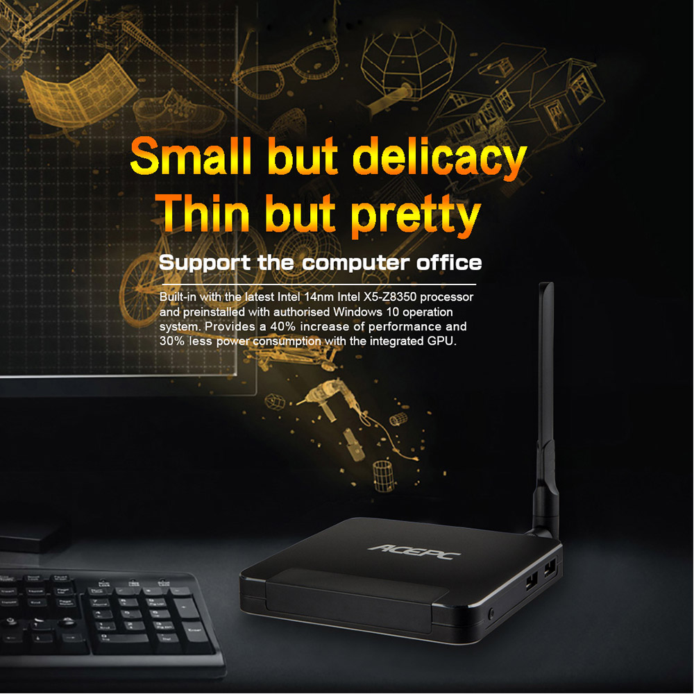 ACEPC T9 Intel Atom x5-Z8350 2GB/32GB Mini PC