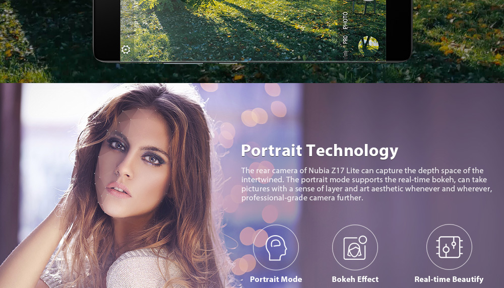 Nubia Z17 Lite 5.5 Inch 6GB 64GB Smartphone Black Gold