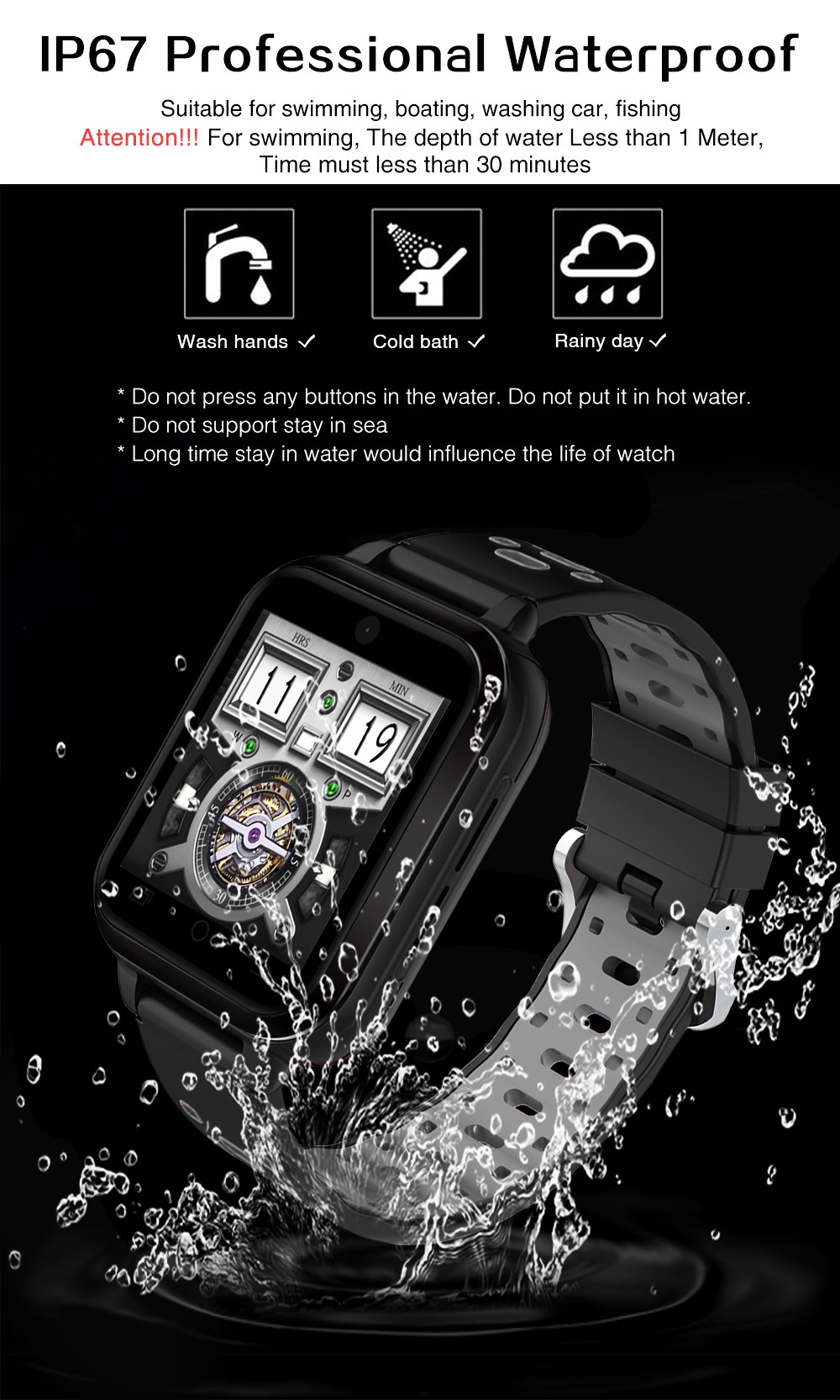 Q1 Pro Heart Rate Monitor Smartwatch Phone Red