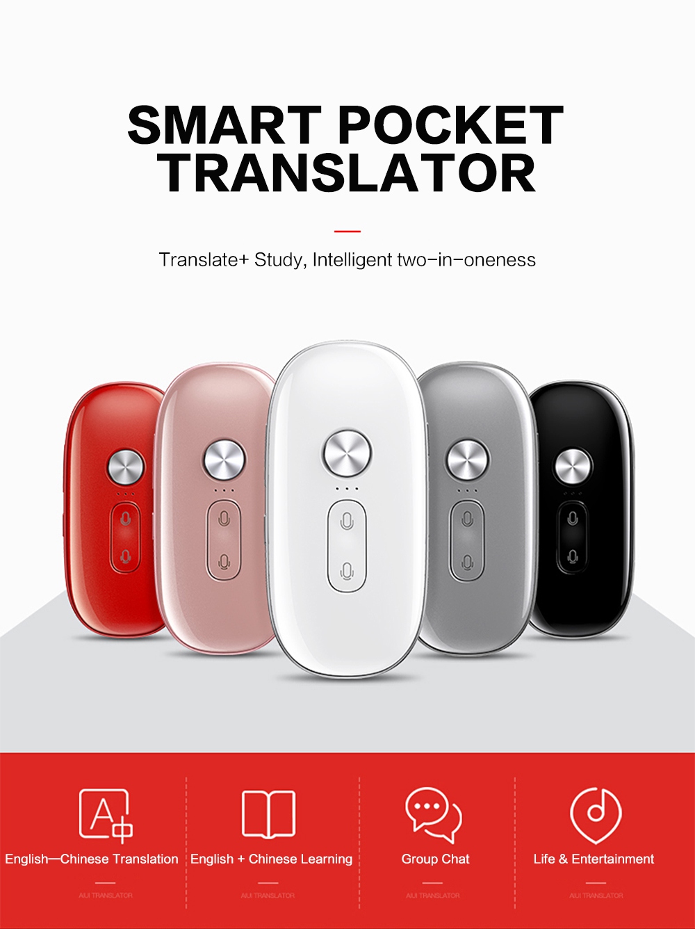 iFLYTEK Real Time Voice Translator White