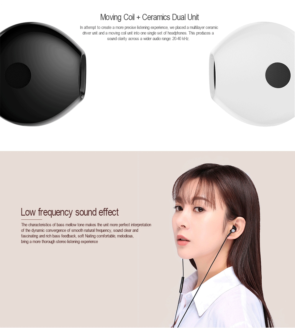 Xiaomi Double Unit Half In-ear Earphones