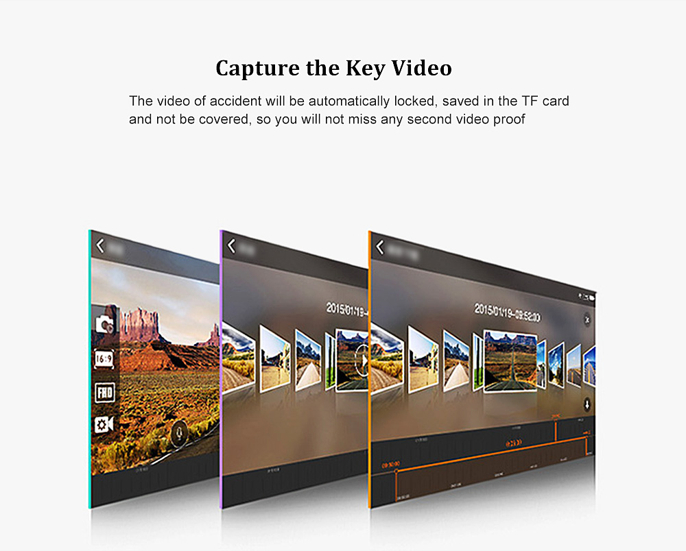 DDPai Mini 1080P Car DVR Camera Dual WiFi Dash Camera Black