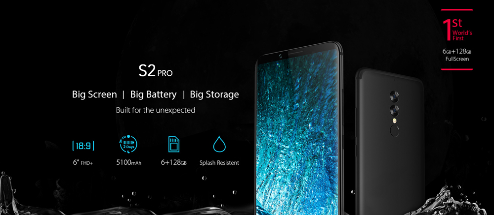 UMIDIGI S2 Pro 6.0 Inch 6GB 128GB Smartphone Black