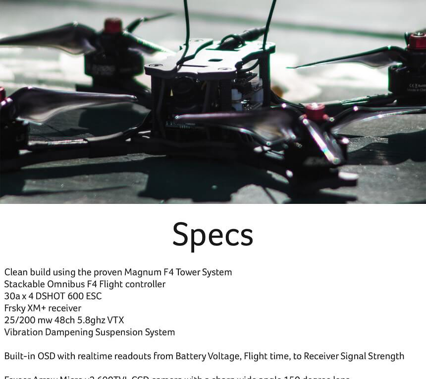 Emax HAWK 5 BNF FPV Racing Drone Black