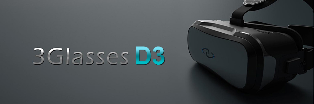 3Glasses D3 3D Virtual Reality VR Headset PC Version 2K