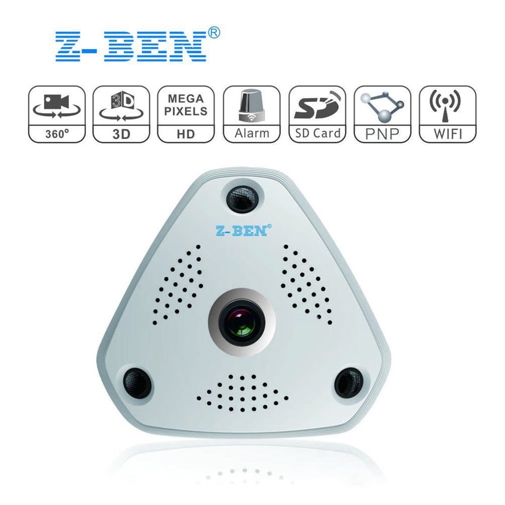 Z BEN 960P WiFi IP Camera White