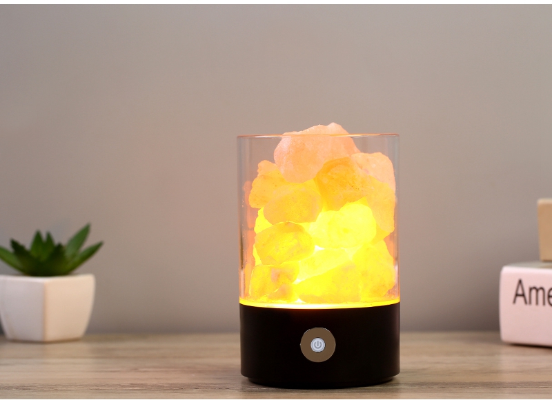 Himalayan Crystal Salt Lamp Air Purifier White