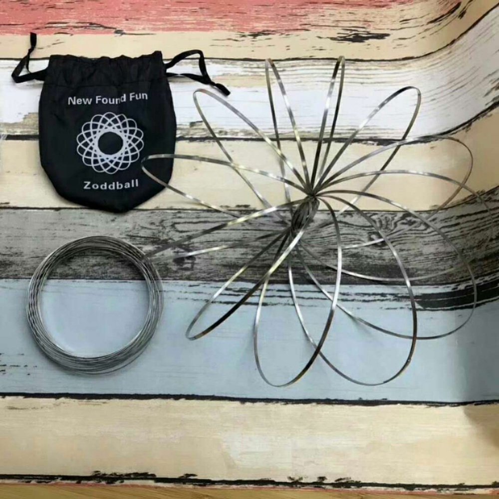 Toroflux Flow ring Toy Silver