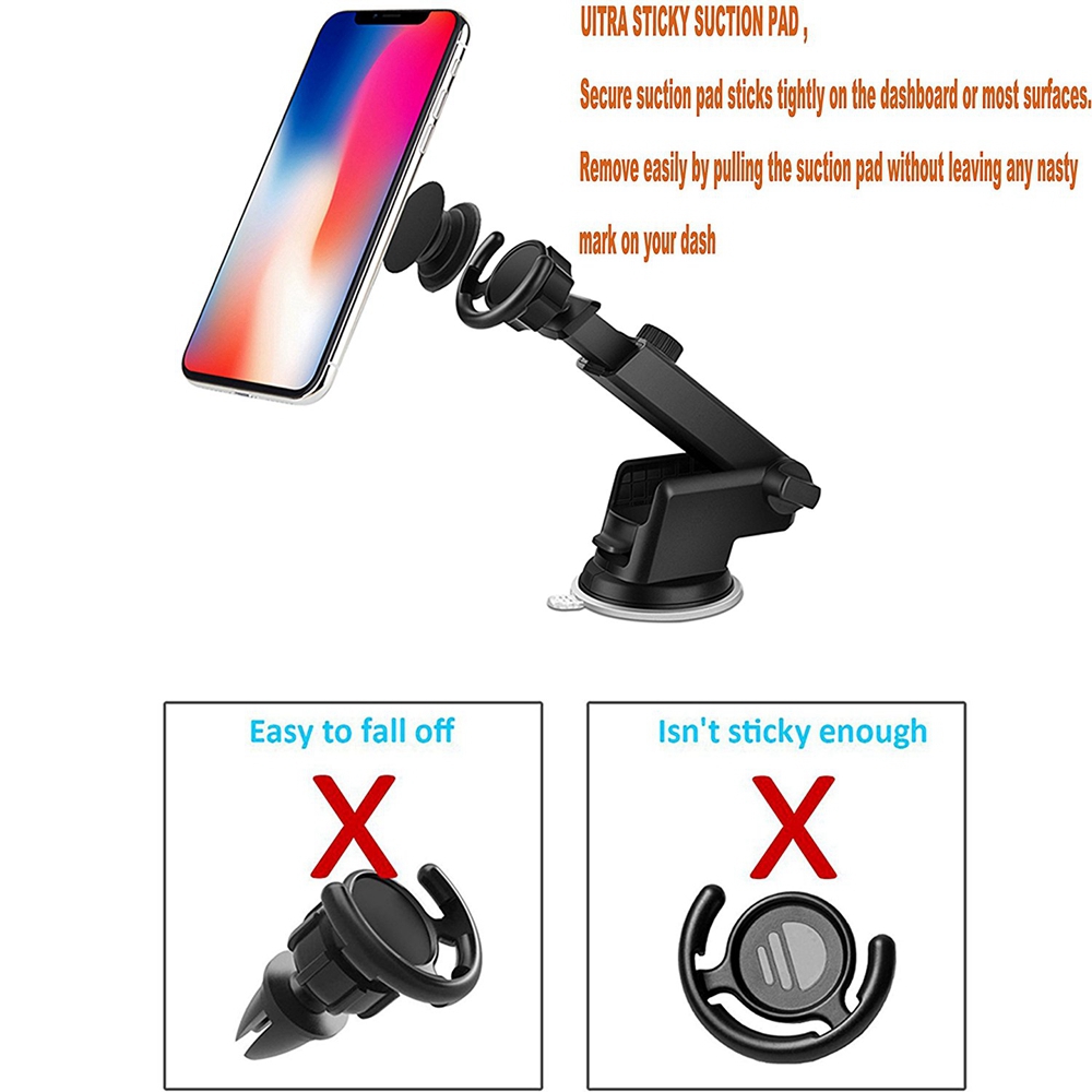 CM-400 Pop Suction Cup Type Stand Socket Car Mount 360 Degree Rotation