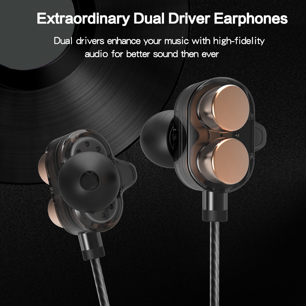 X700 Double Dynamic Headphones Black