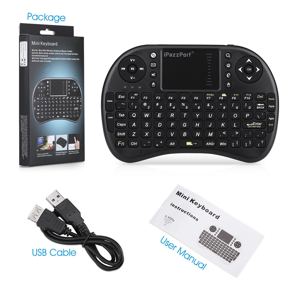 iPazzPort KP-810-21YT i8 2.4G Wireless Keyboard