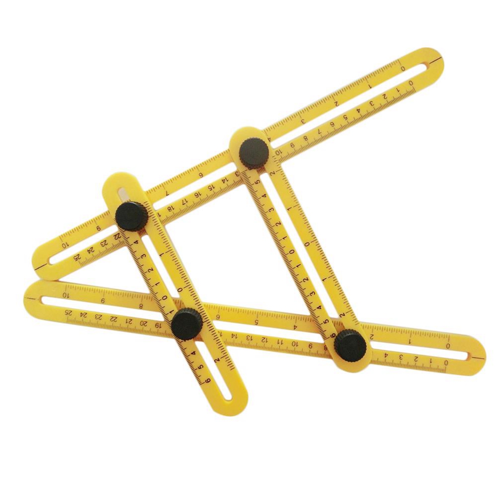 Four Folding Multifunctional Measuring Plastic Ruler