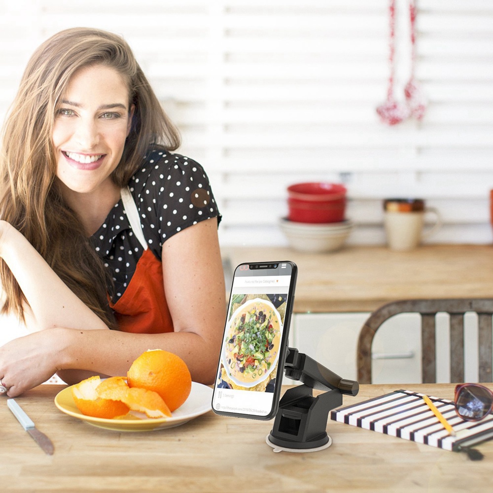 CM-400 Pop Suction Cup Type Stand Socket Car Mount 360 Degree Rotation