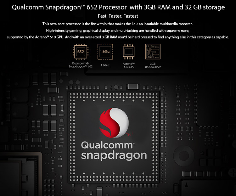 LeTV LeEco Le X526 5.5 Inch 3G 32GB Gold