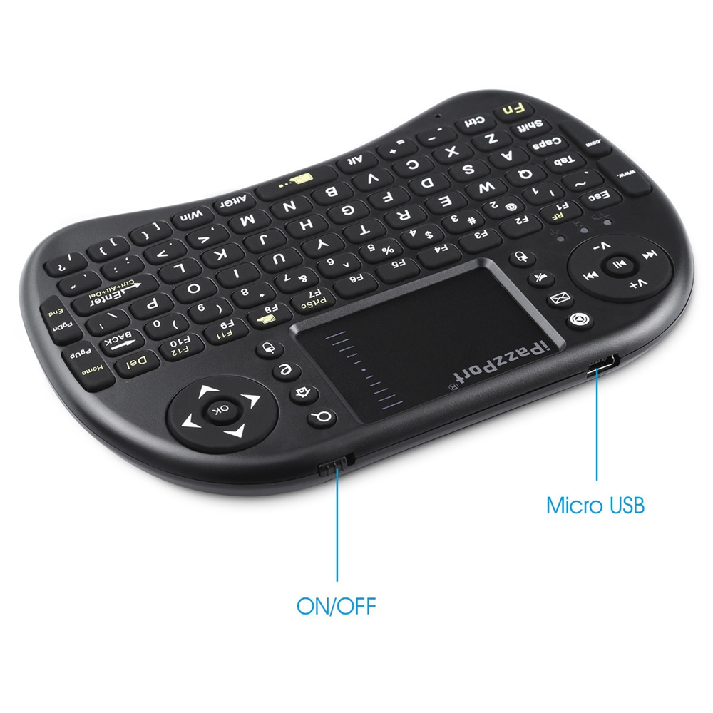 iPazzPort KP-810-21YT i8 2.4G Wireless Keyboard