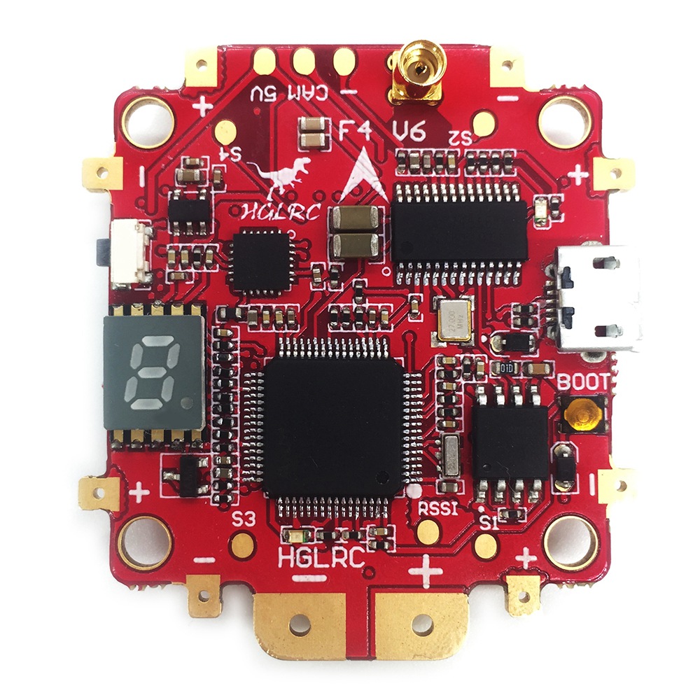 HGLRC F4 V6 PRO Flight Controller RP-SMA