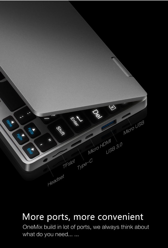 One Netbook One Mix Yoga Pocket Laptop Z8350 8GB 128GB Silver