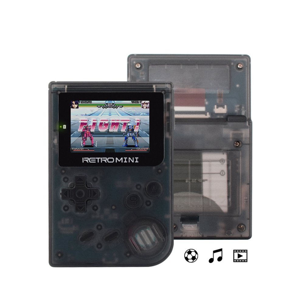 Coolbaby RS-90 Mini Handheld Game Console Transparent Black