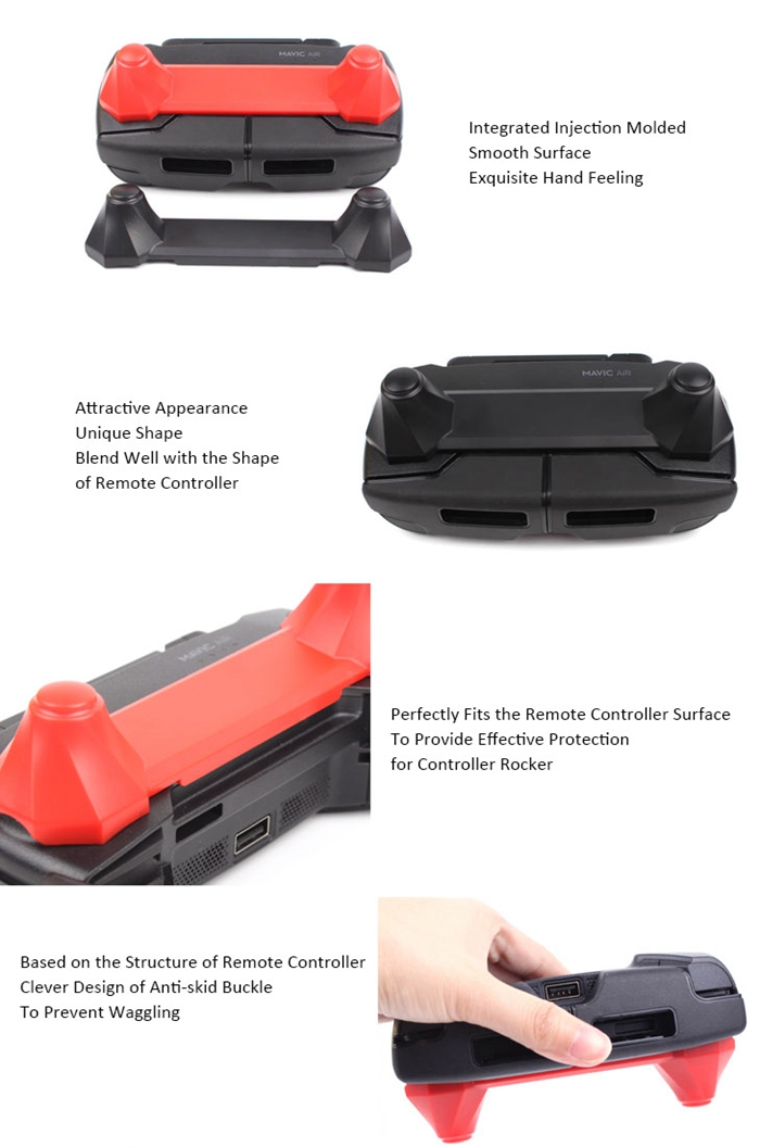 Sunnylife Controller Joystick Protector for DJI Mavic Air Red