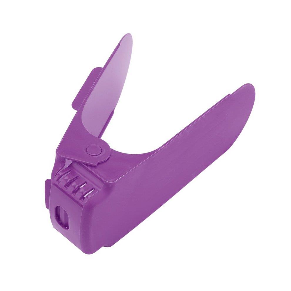 Modern Double Cleaning Storage Shoes Rack Purple