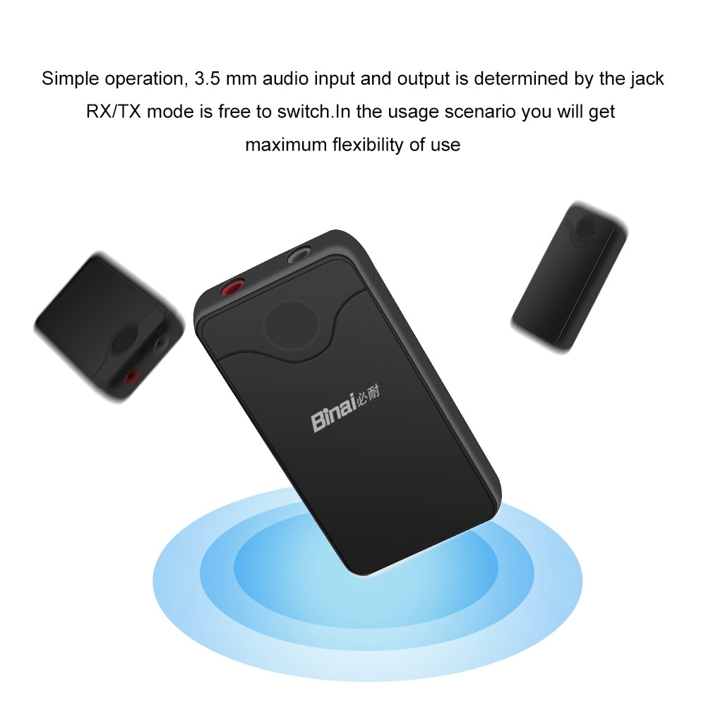 Binai G18 Bluetooth Receiver and Transmitter Black