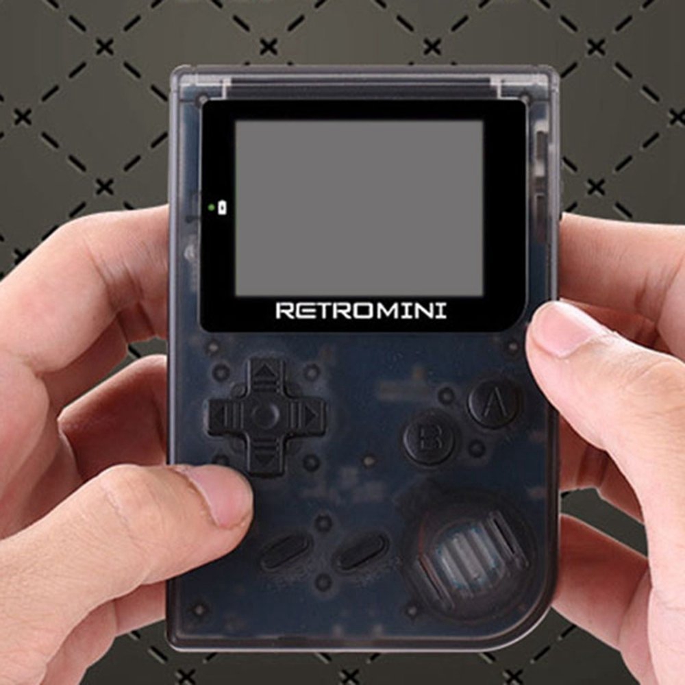 Coolbaby RS-90 Mini Handheld Game Console Transparent Black