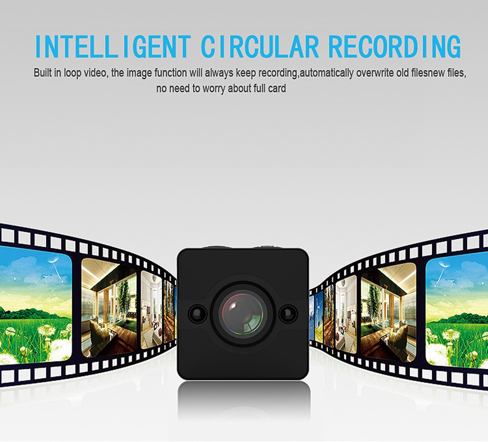 Quelima SQ12 Mini Camera Sports HD DV Camcorder 1080P HD Car DVR