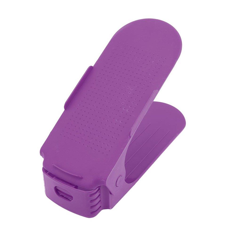 Modern Double Cleaning Storage Shoes Rack Purple