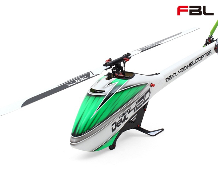 ALZRC Devil 420 FAST RC Helicopter Super Combo Version Green