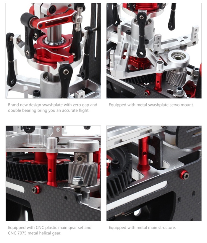 ALZRC Devil 505 FAST RC Helicopter KIT Version Red