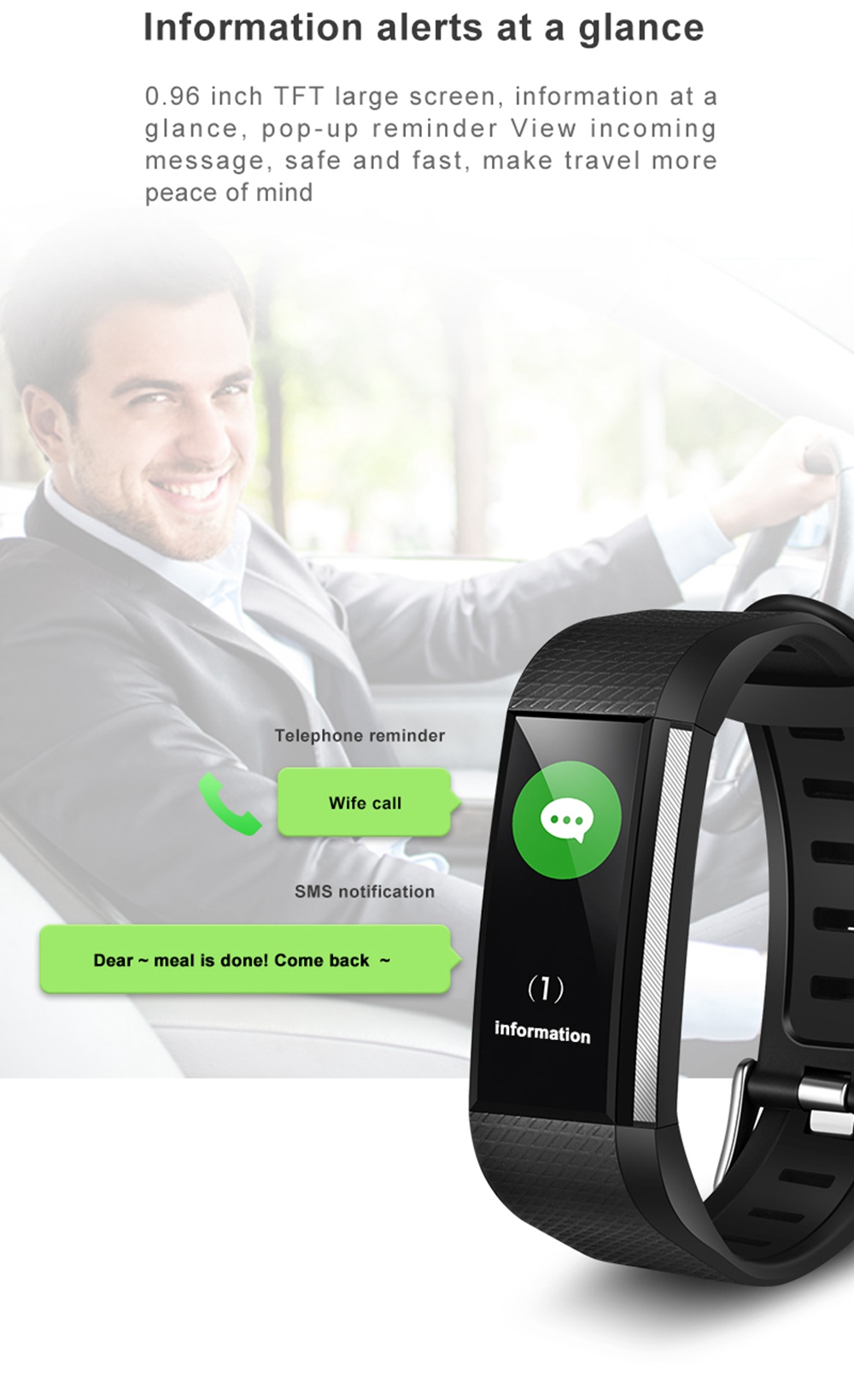 M200 Smart Bracelet Blood Pressure Blue