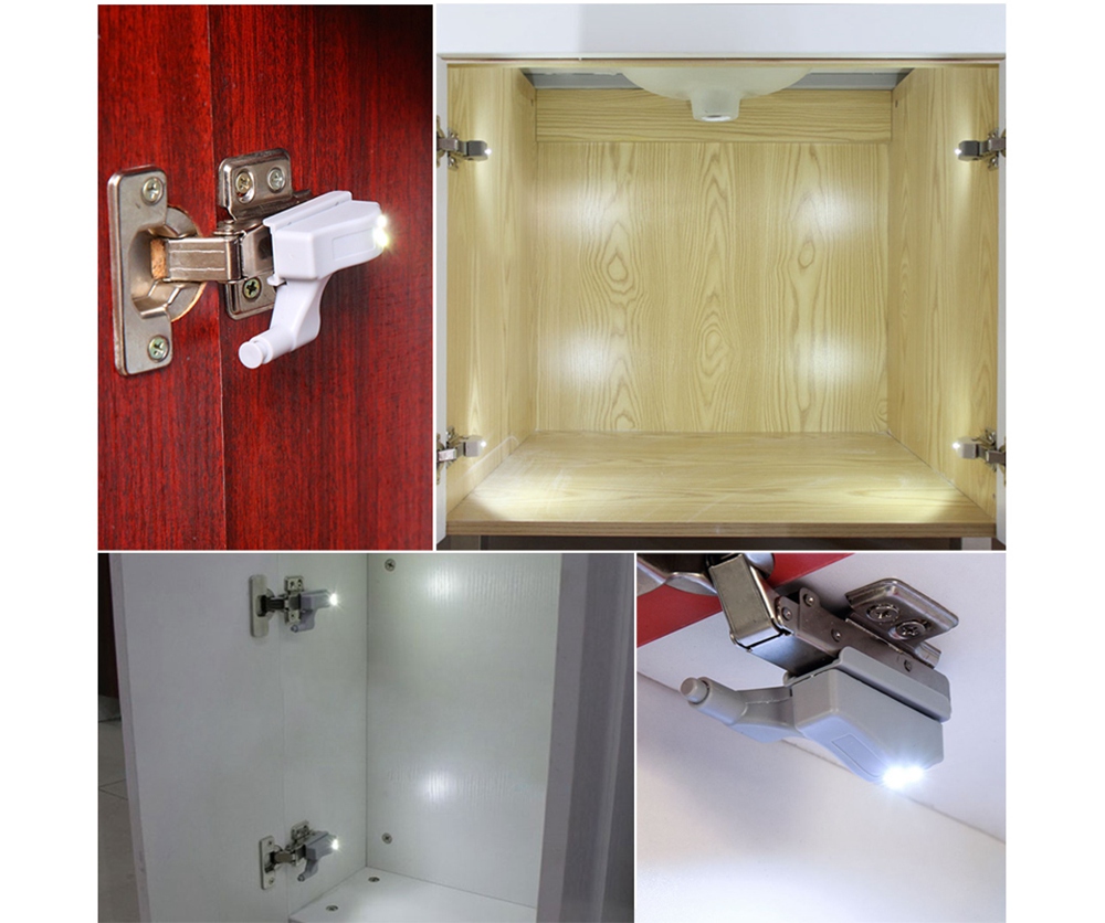 3PCS LED Cabinet Hinge Light