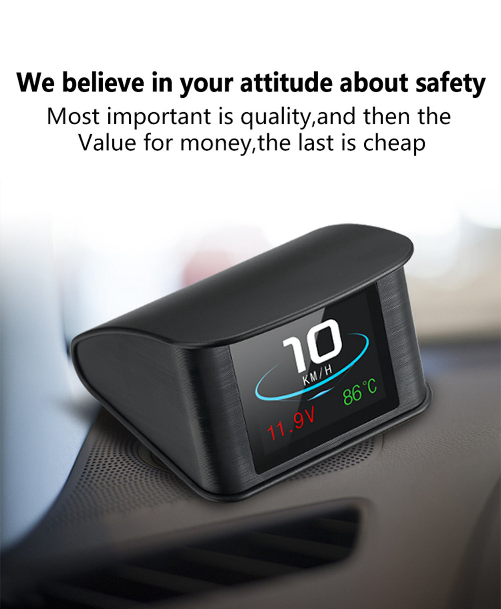 P10 2.6 Inch Universal OBDII Smart Head Up Display Car HUD Diagnostic P10 2.6 Inch Universal OBDII Smart Head Up Display Car HUD Diagnostic