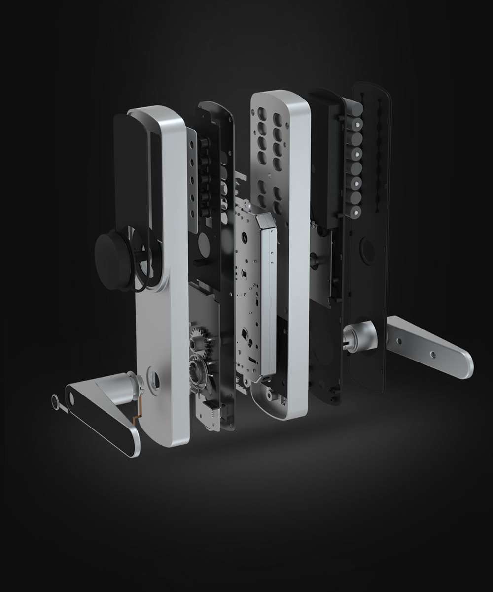 Xiaomi Jushu Smart Security Turntable Lock K1 Right Silver