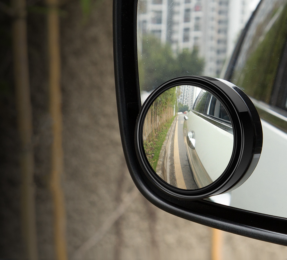 360 Degree Adjustable HD Glass Round Rear View Mirror With Large ...