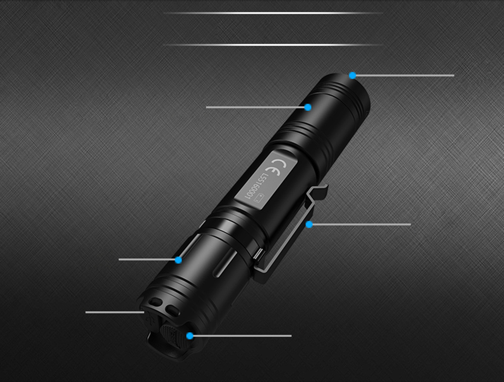 Wuben L50 Torch Outdoor Camping LED Torch 1200 Lumens Hand Lamp